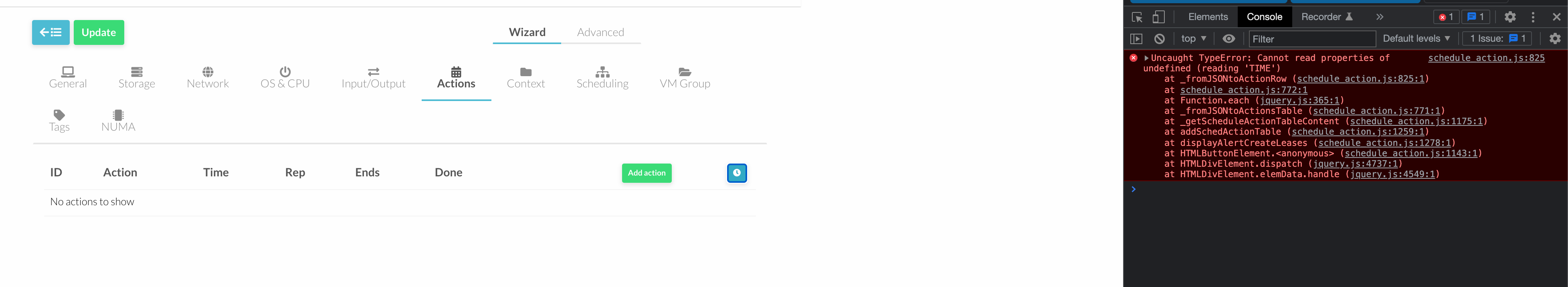 Sunstone does not allow to create scheduled action · Issue #5693 · OpenNebula/one · GitHub