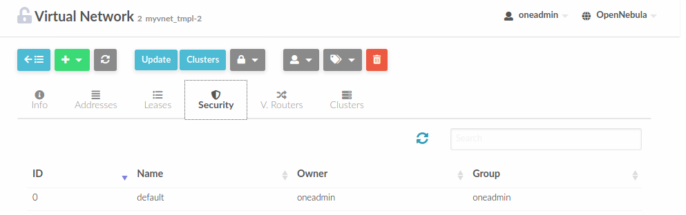 Add support in Sunstone for adding Security Groups to Virtual Networks · Issue #4453 ...