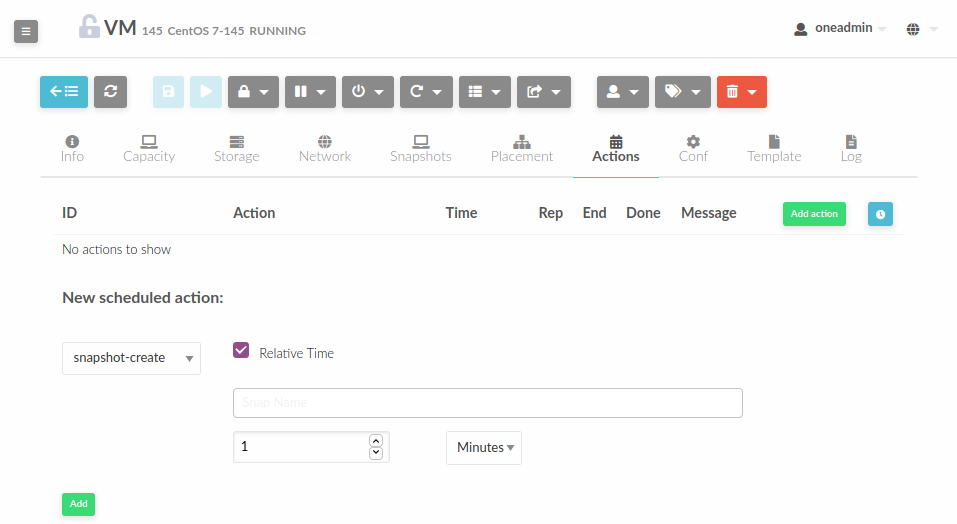 Error executing scheduled 'snapshot-create' action · Issue #4907 · OpenNebula/one · GitHub