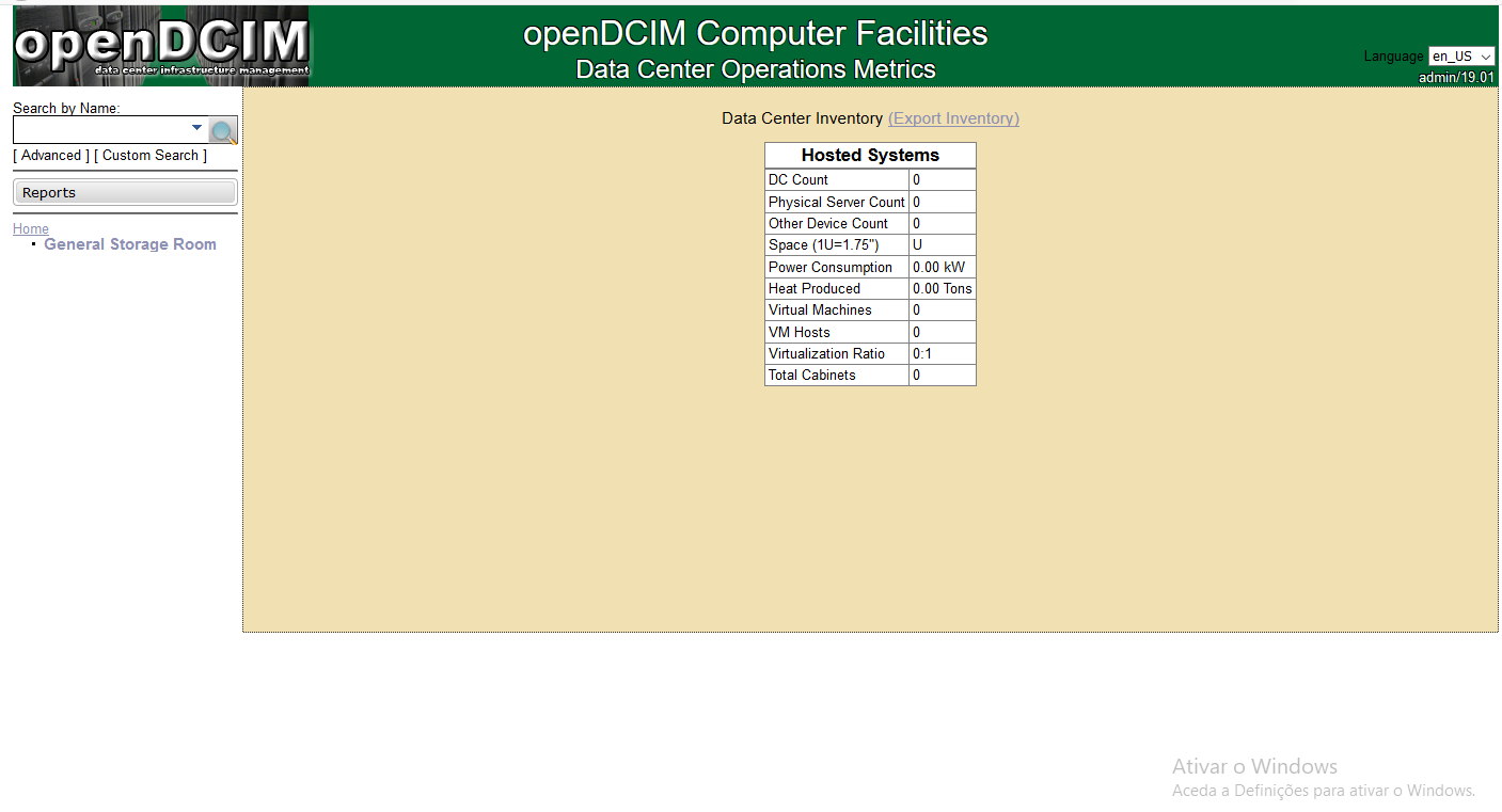 My opendcim shows only report menu · Issue #1144 · opendcim/openDCIM ...