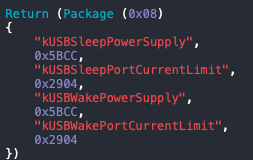 OpenCorePkg commit: 57f4824a8e4d0f8bfcadff310c58f1be6c5ea330 doesn't load USBX power properties ...