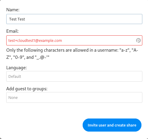 Validation of email not allowing character "+" · Issue #841 · nextcloud ...