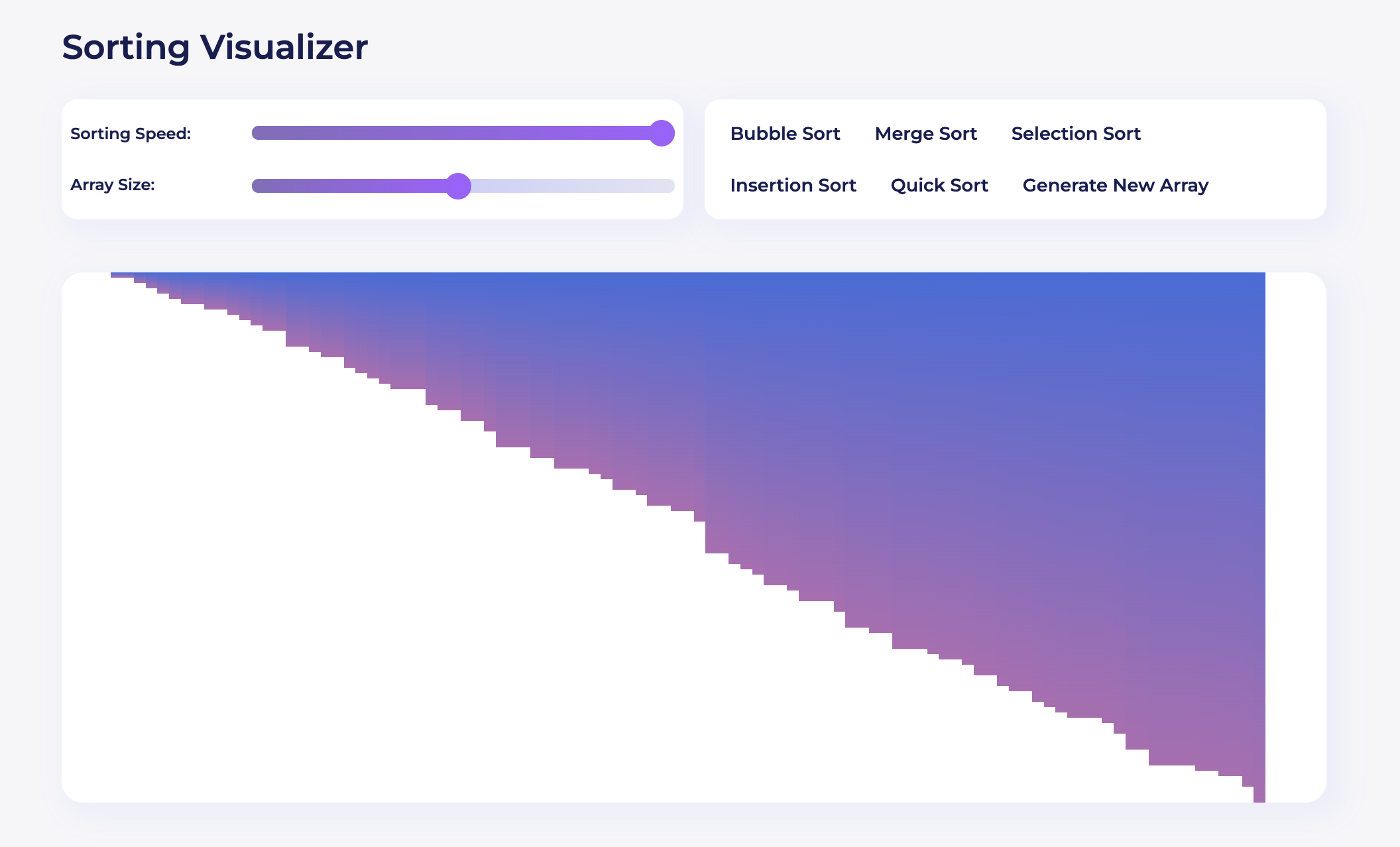 GitHub - VivianLin61/Sorting-Visualization