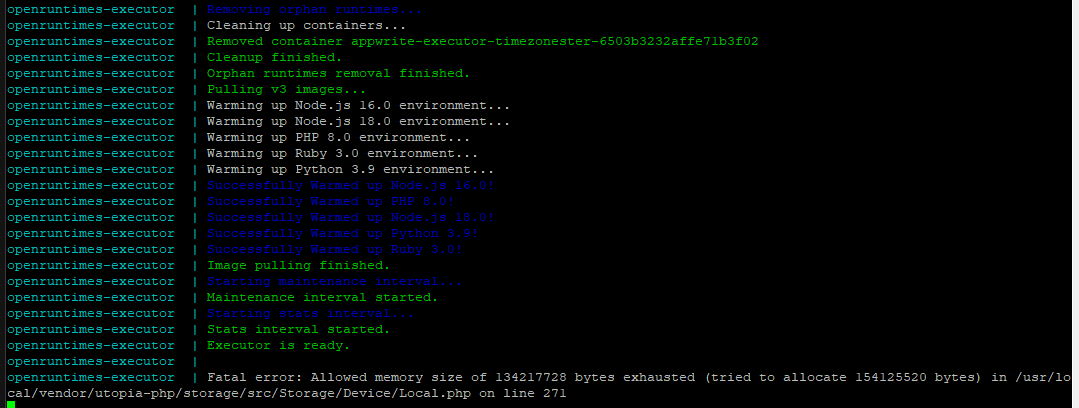 🐛 Bug Report Functions Timing Out During Build · Issue 6245 · Appwriteappwrite · Github
