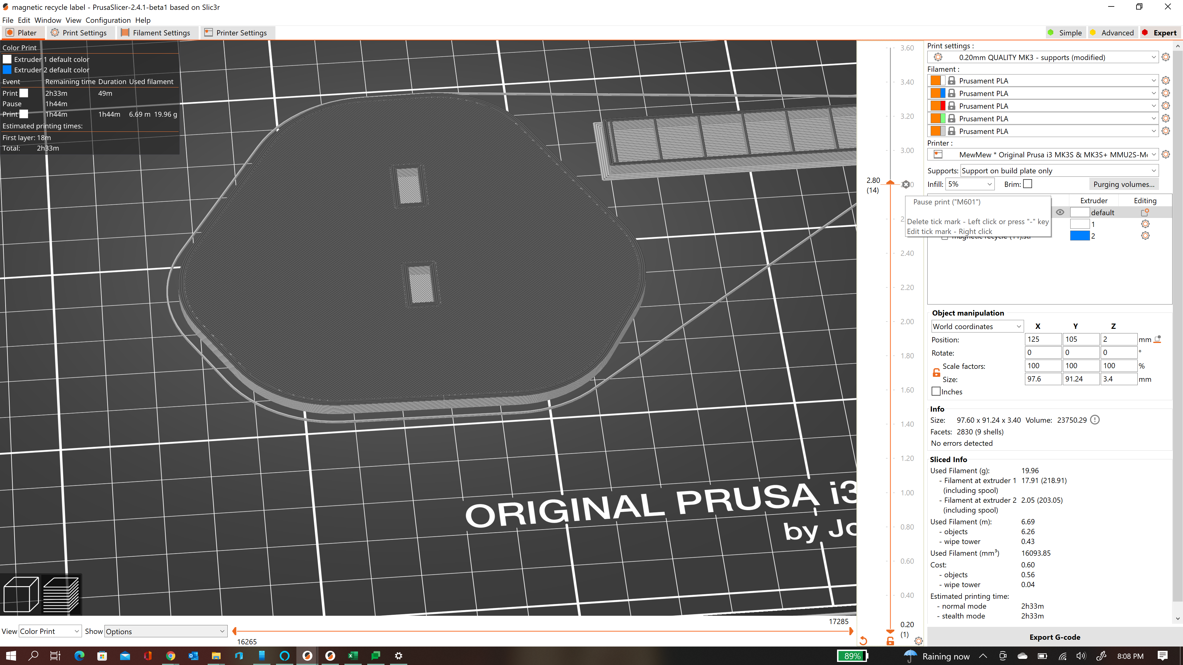 Print Fan Error at resume after g-code pause · Issue #7972 · prusa3d/PrusaSlicer · GitHub