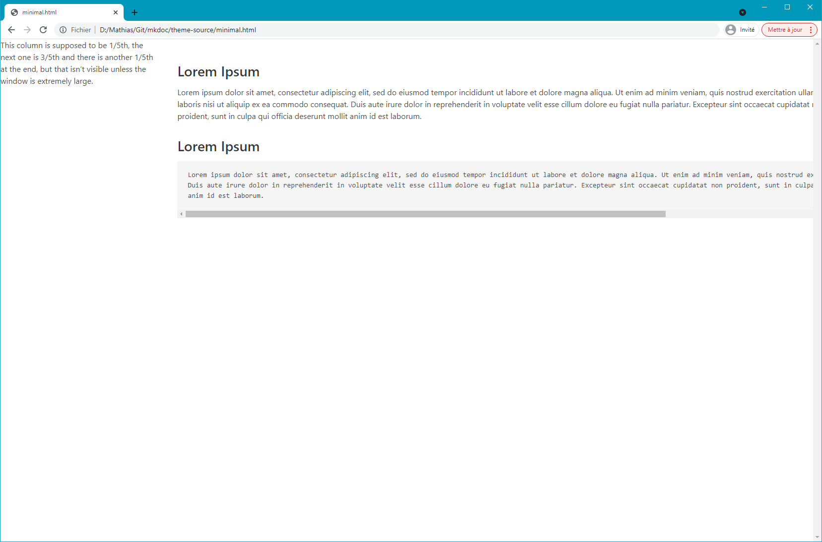 Page rendering is broken by large element · Issue #3321 · jgthms/bulma · GitHub