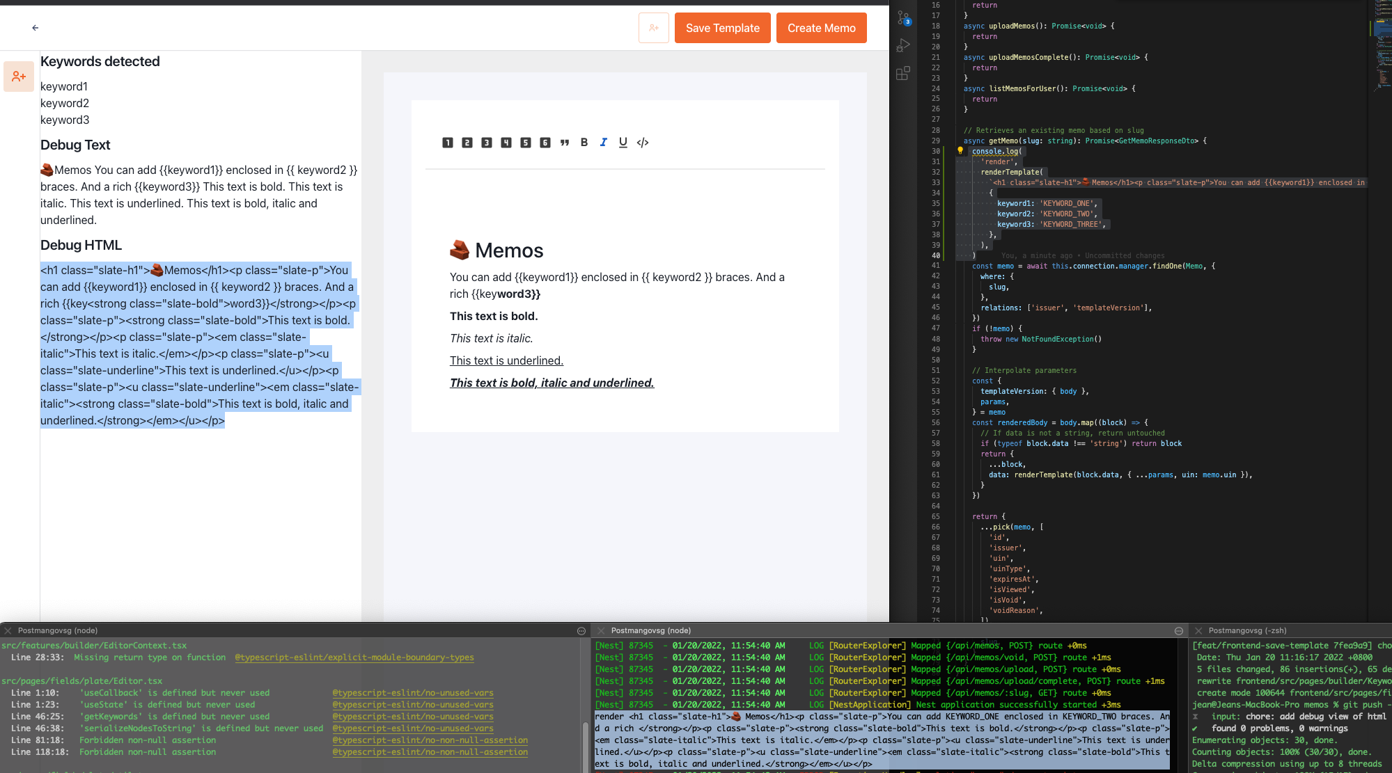 Rich keywords that are split into different html elements are not replaced · Issue #69 ...