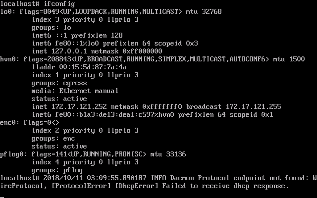 WALinuxAgent Fails Network Connection On OpenBSD 6.3 · Issue #1360 · Azure/WALinuxAgent · GitHub