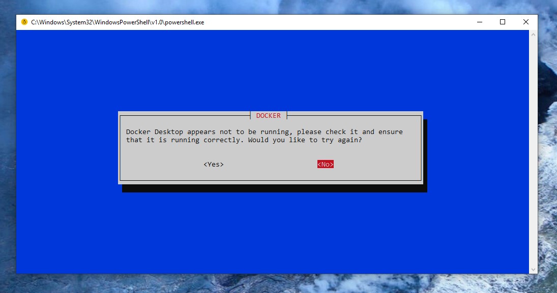 Docker not running dialog loop · Issue #62 · WhitewaterFoundry/pengwin-setup · GitHub