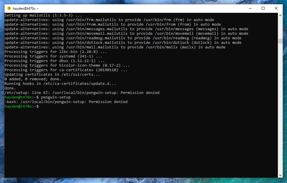1.2: Running legacy to 1.2 setup results in "Permission denied" · Issue ...
