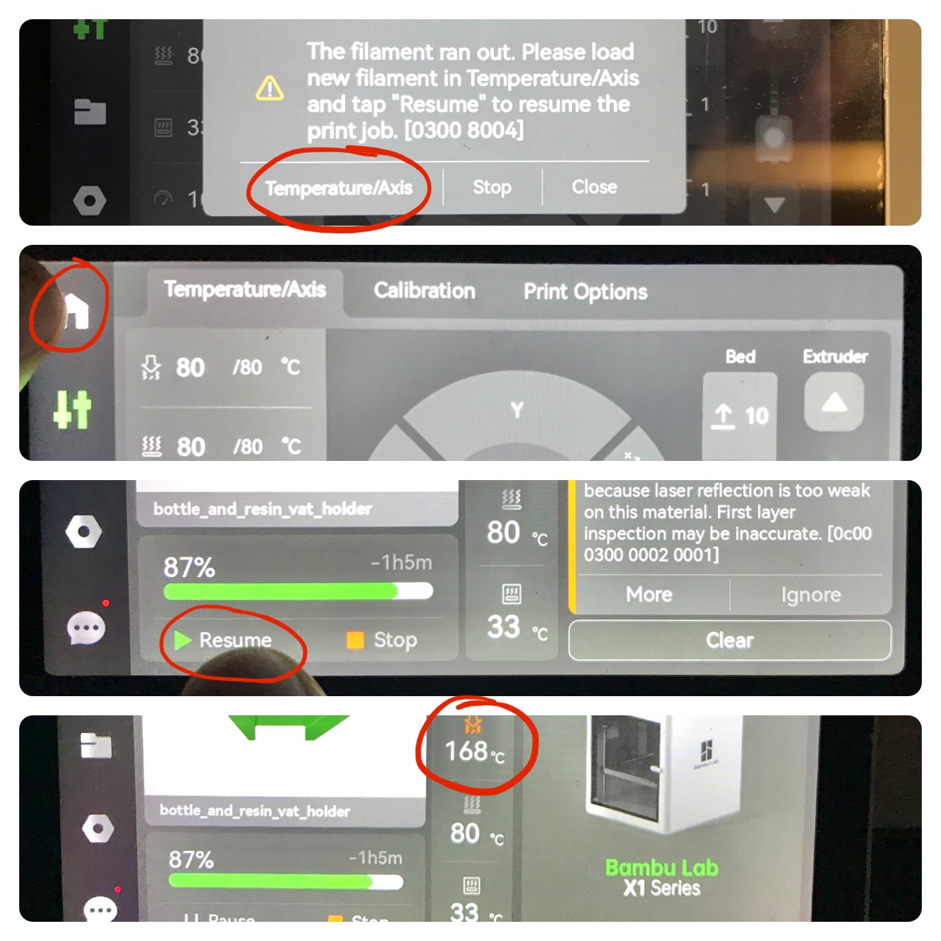 Bug - Filament runout instructions reference button or process that doesn't exist. · Issue #272 ...