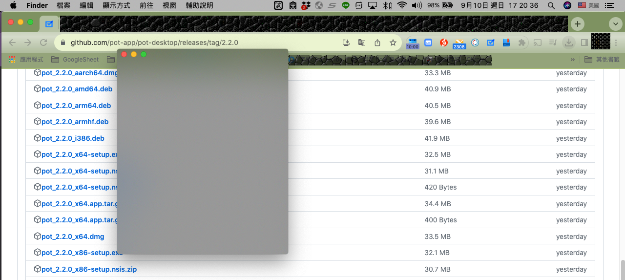 [BUG]: 在MAC一打開視窗全灰屏 · Issue #449 · pot-app/pot-desktop · GitHub