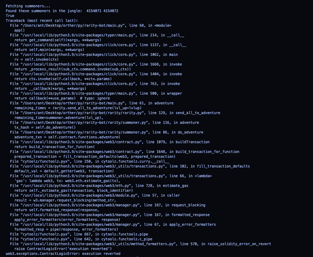 execution reverted error for web3.py · Issue #2 · iRhonin/rarity-bot · GitHub