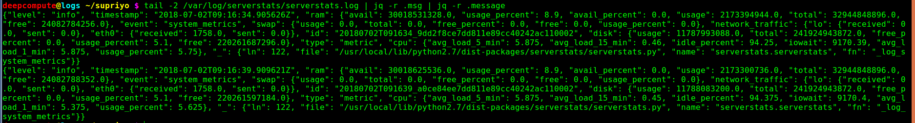 #Feature: Auto json conversion using pipe(|). · Issue #68 · deep-compute/basescript · GitHub