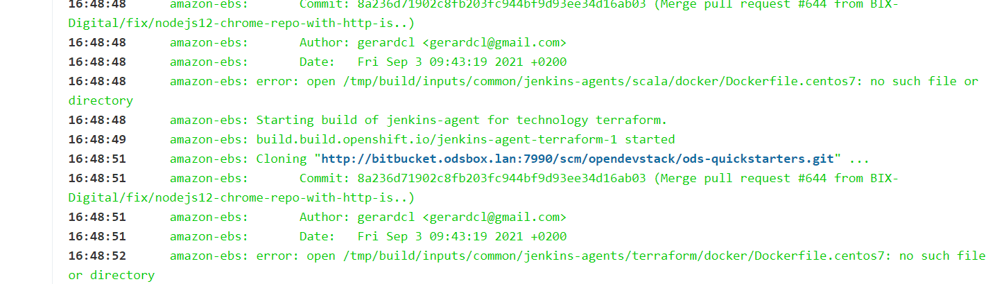 change rhel7 to centos7 by s2oBCN · Pull Request #646 · opendevstack/ods-quickstarters · GitHub