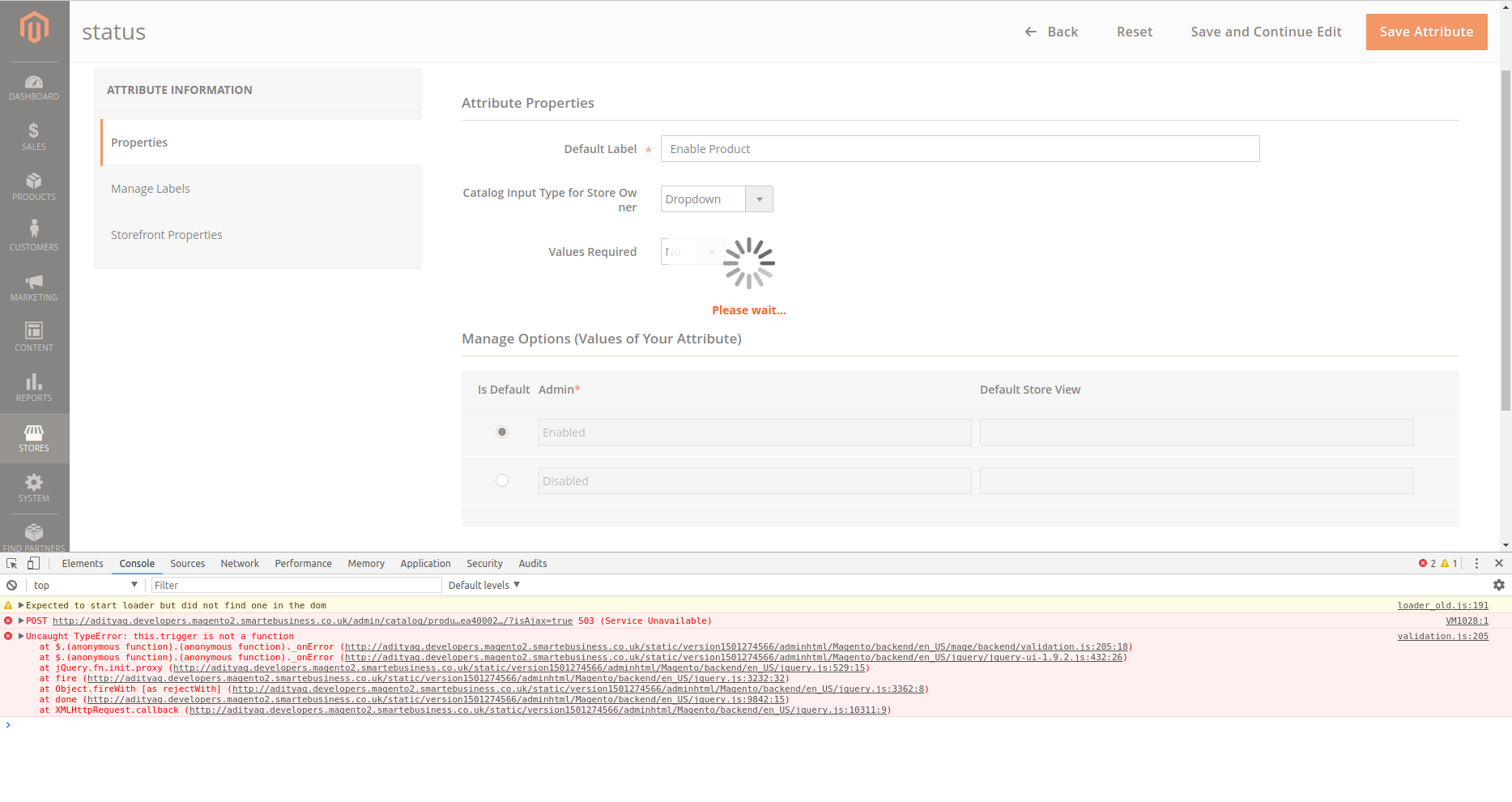 Can not save status product attribute through admin panel · Issue #10823 · magento/magento2 · GitHub