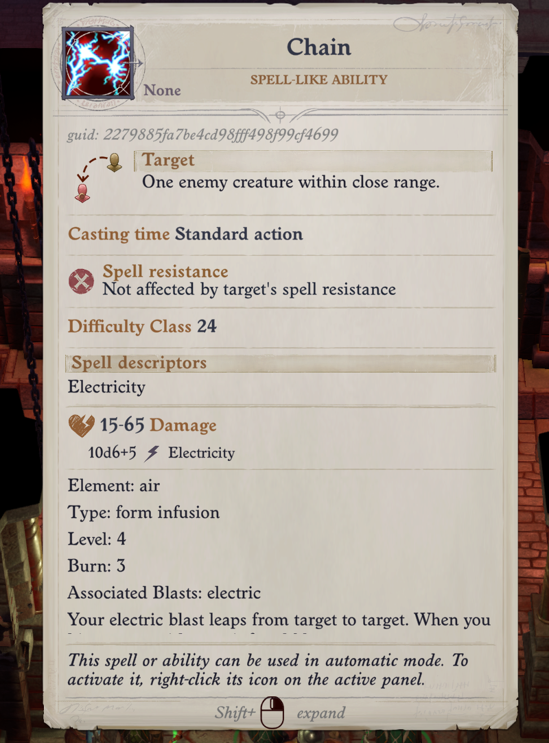 Chain Infusion not affected by spell resistance · Issue #205 · Truinto ...