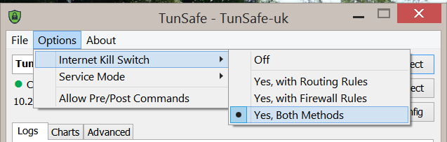 about "Internet kill switch" , need to restart the computer to clear the configuration · Issue ...