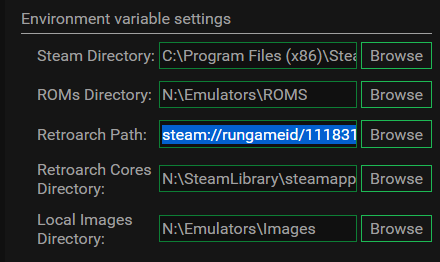 Cannot add steam launch as retroarch location · Issue #385 · SteamGridDB/steam-rom-manager · GitHub