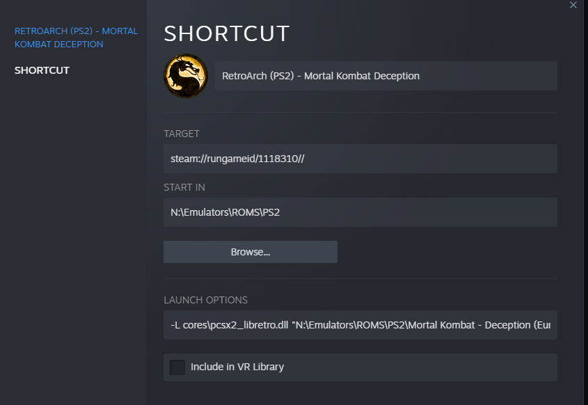 Cannot add steam launch as retroarch location · Issue #385 · SteamGridDB/steam-rom-manager · GitHub