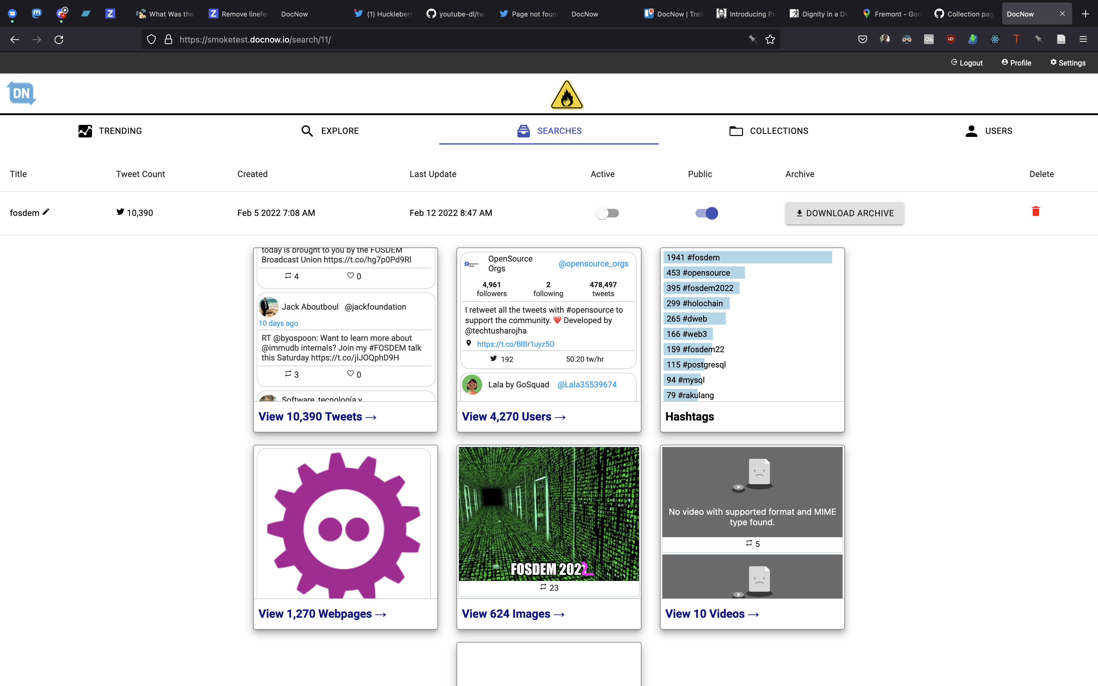 Video URLs · Issue #180 · DocNow/docnow · GitHub