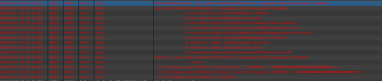 ClassNotFoundException: com.google.android.gms.games.PlayGames · Issue #3222 · playgameservices ...