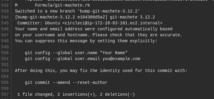 Set Userandemail For The Commit Done By `brew Bump Formula Pr` · Issue 686 · Virtuslabgit 6210