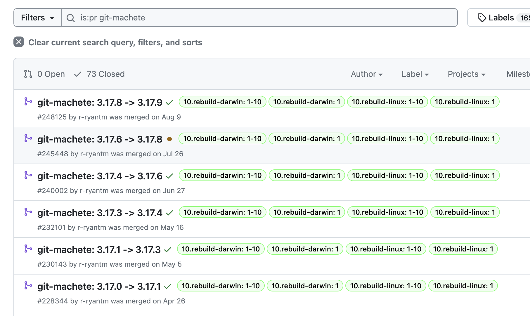 No New Updates To Our Nix Expression Since 3 17 9 · Issue 1079 · Virtuslab Git Machete · Github
