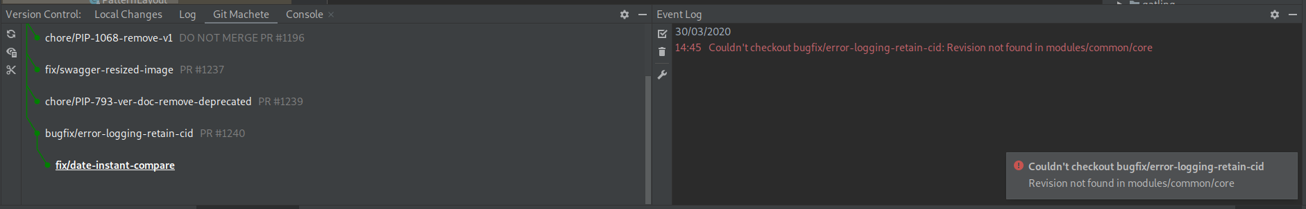 Checkout And Rebase Crash On A Project With Submodules · Issue 105