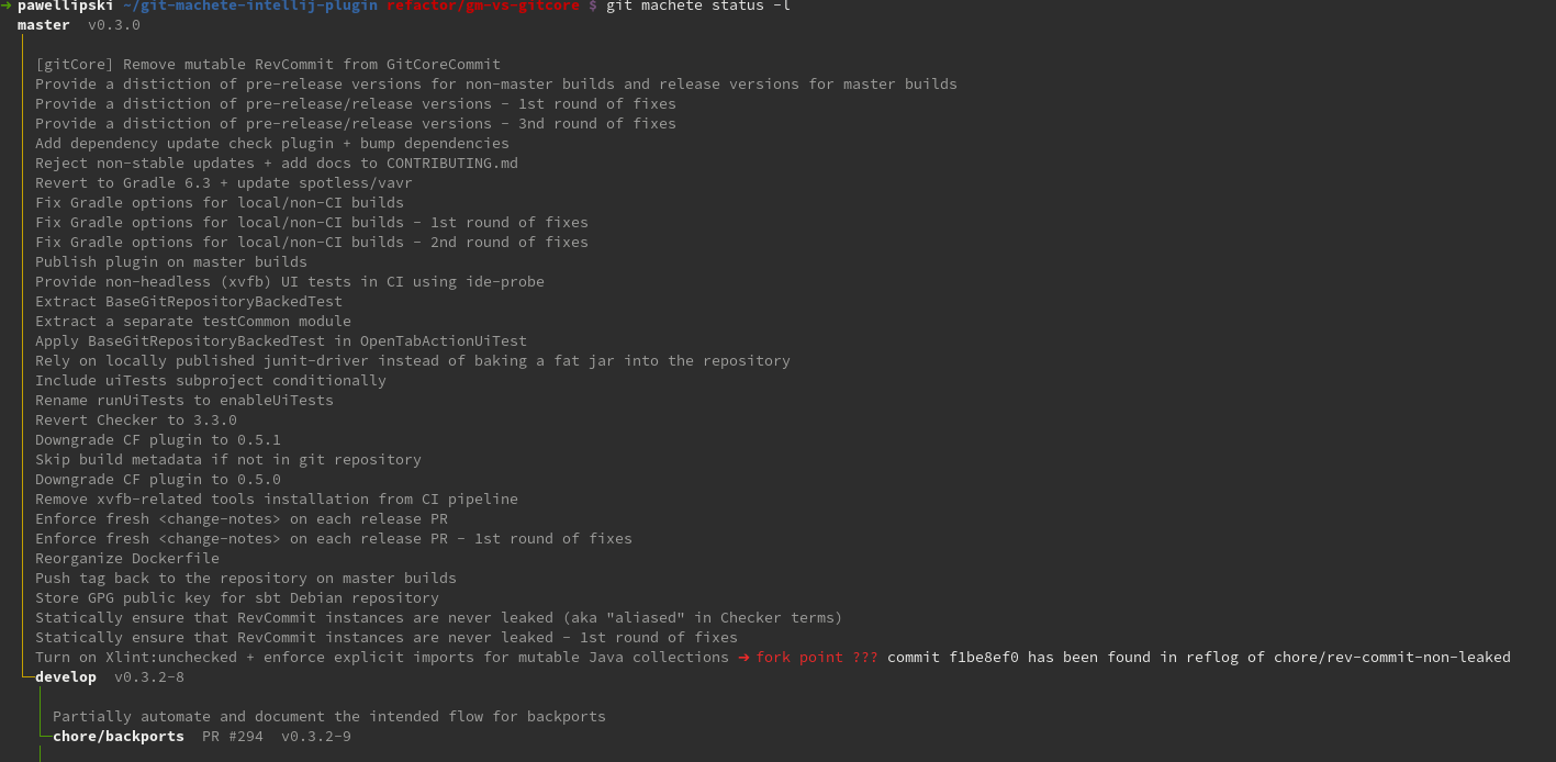 Mark the commit deemed as fork point · Issue #72 · VirtusLab/git-machete-intellij-plugin · GitHub