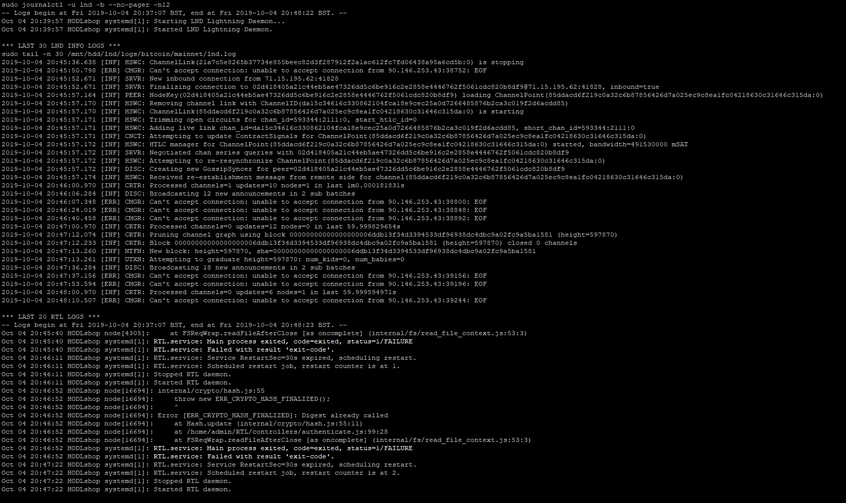 error Istrusted : true at login · Issue #187 · Ride-The-Lightning/RTL · GitHub