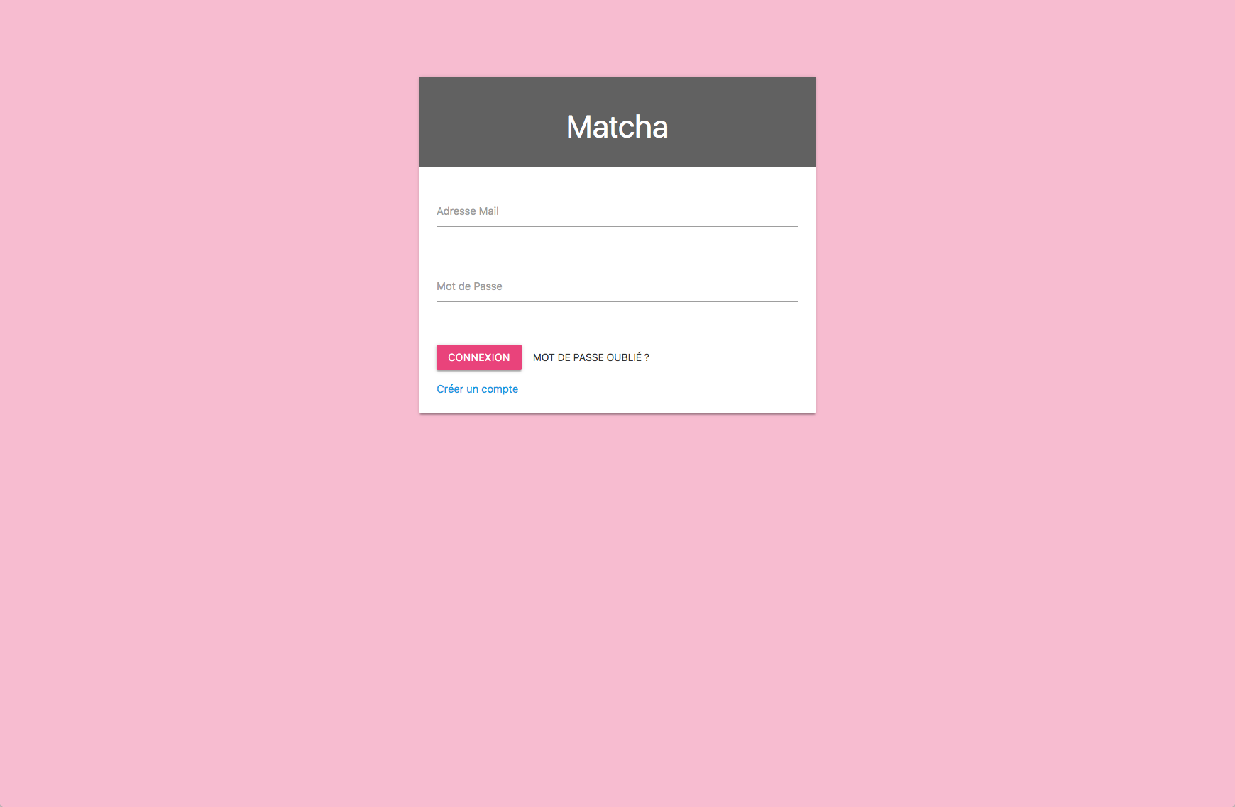 GitHub - nicnguye/matcha: Tinder-like