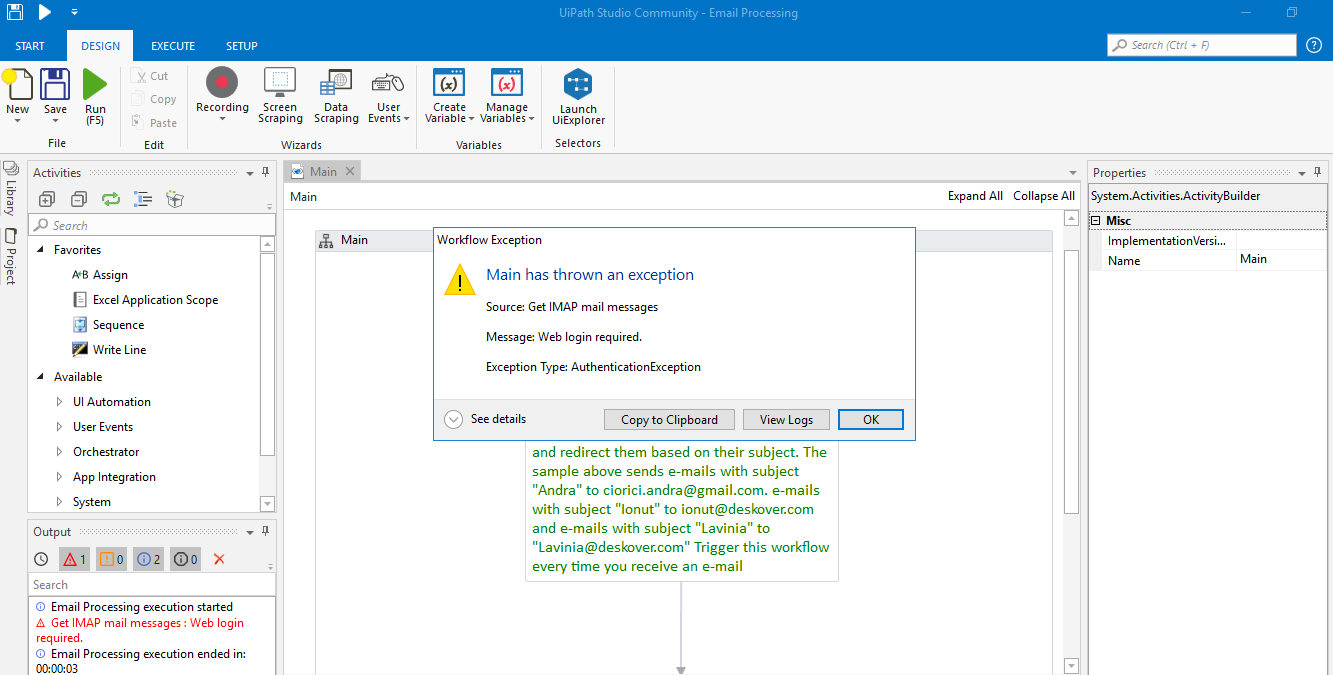 I am automating UIpath Studio application.Unable to get text from windows based Dailog · Issue ...