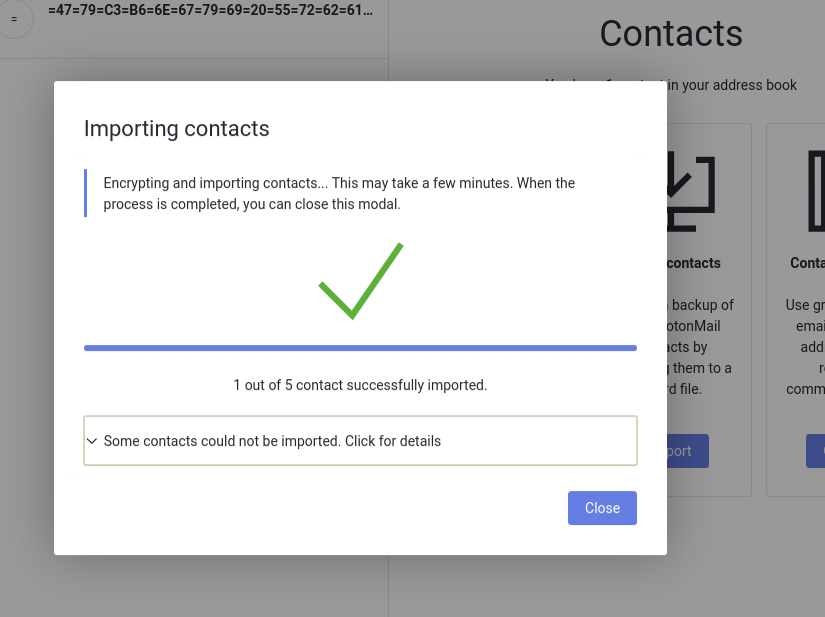 Displaying errors for import process · Issue #140 · ProtonMail/proton-contacts · GitHub