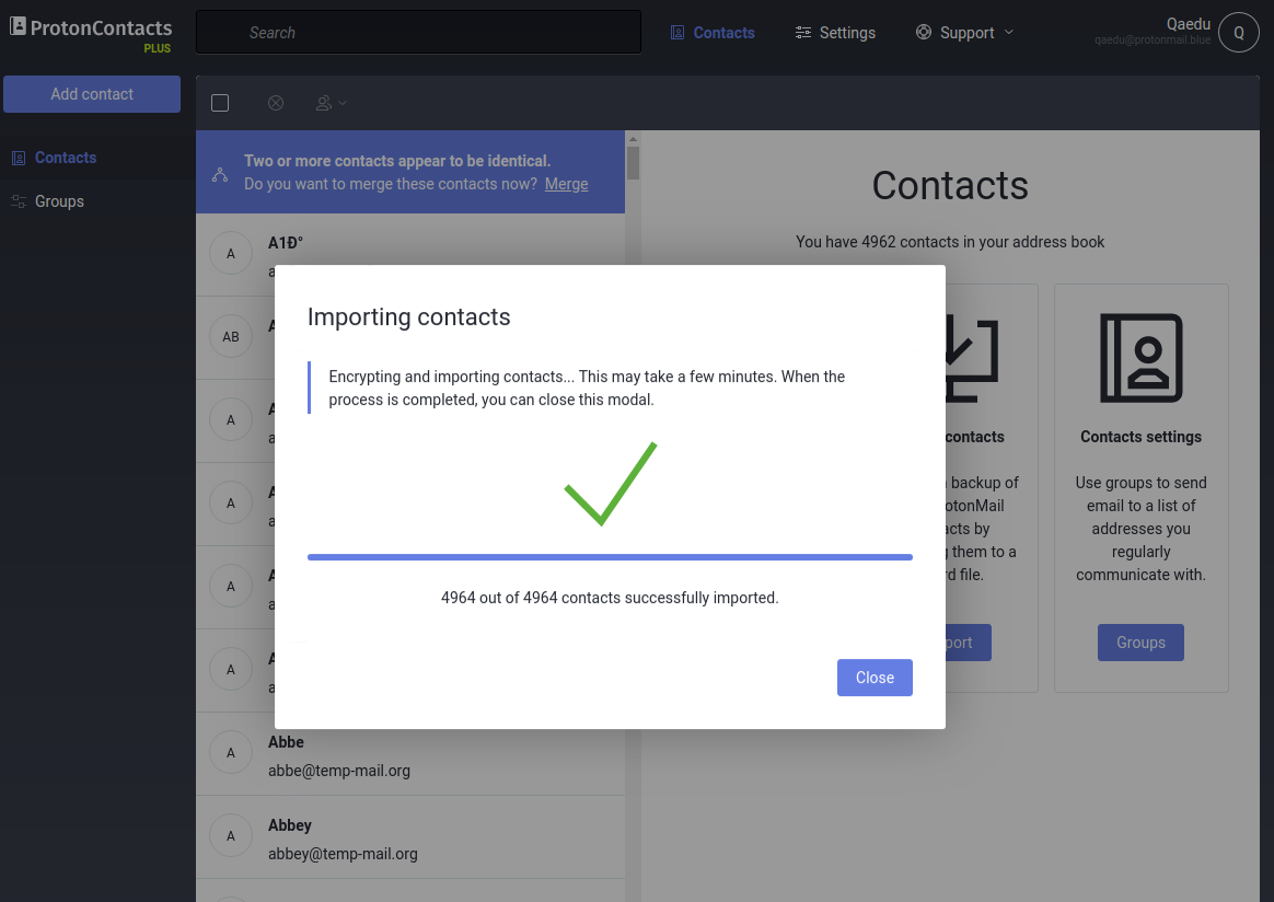 Cannot import large contact lists · Issue #127 · ProtonMail/proton-contacts · GitHub
