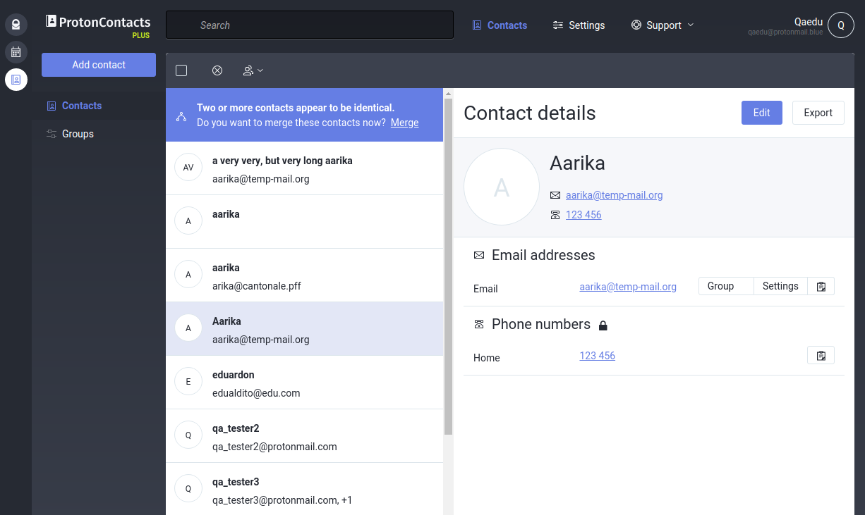 GenericError component needs more classes in contact view · Issue #150 · ProtonMail/proton ...