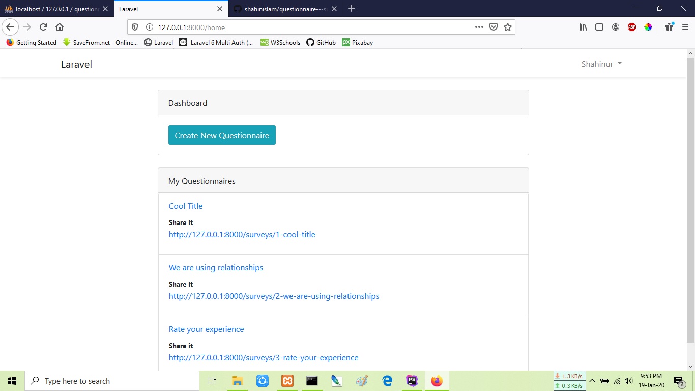 GitHub - shahinislam/questionnaire---survey-app: Laravel Relationship