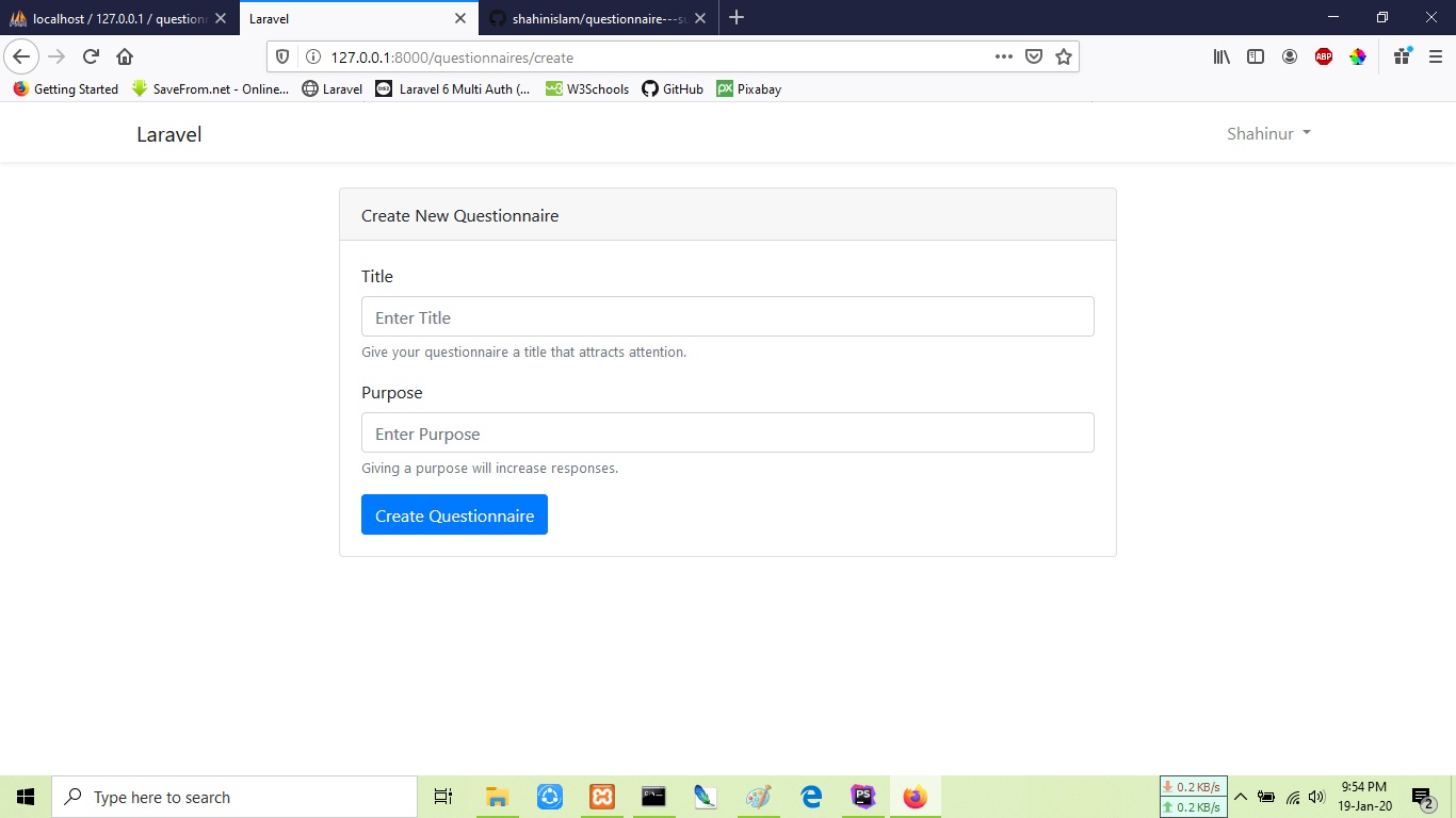 GitHub - shahinislam/questionnaire---survey-app: Laravel Relationship