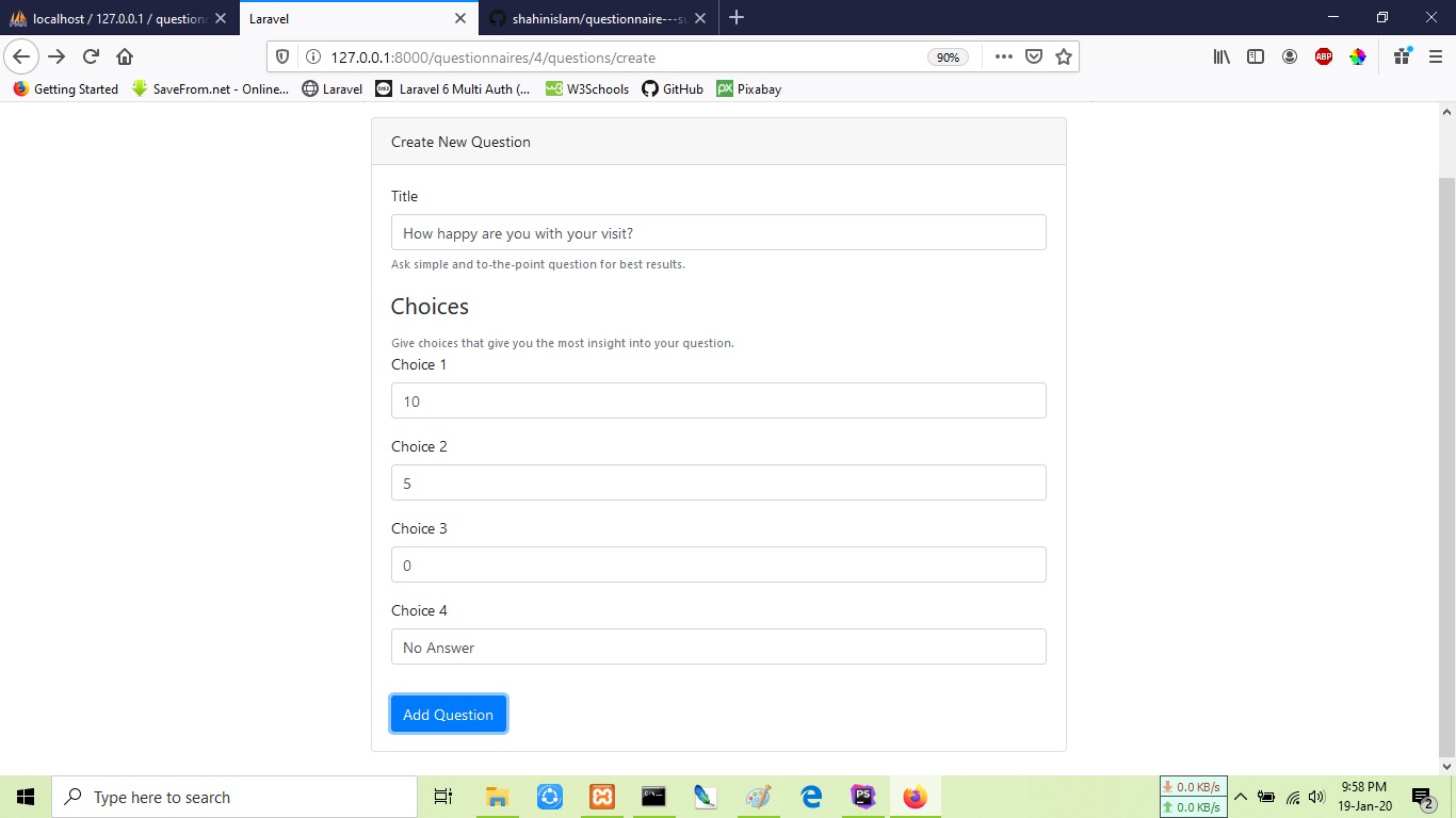 GitHub - shahinislam/questionnaire---survey-app: Laravel Relationship