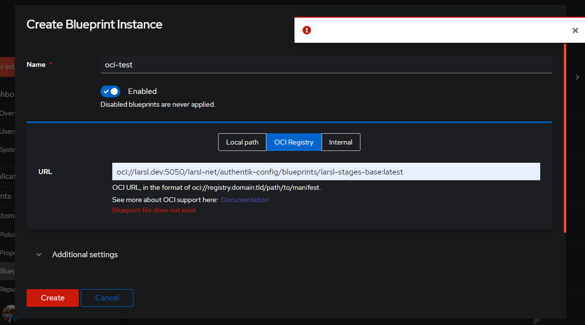 OCI Blueprint file not found · Issue #5813 · goauthentik/authentik · GitHub