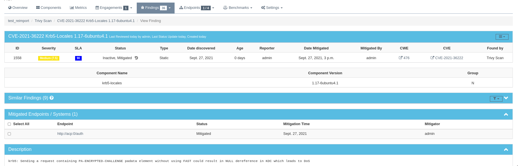deduplication of reimport scan with endpoints · Issue #5166 · DefectDojo/django-DefectDojo · GitHub