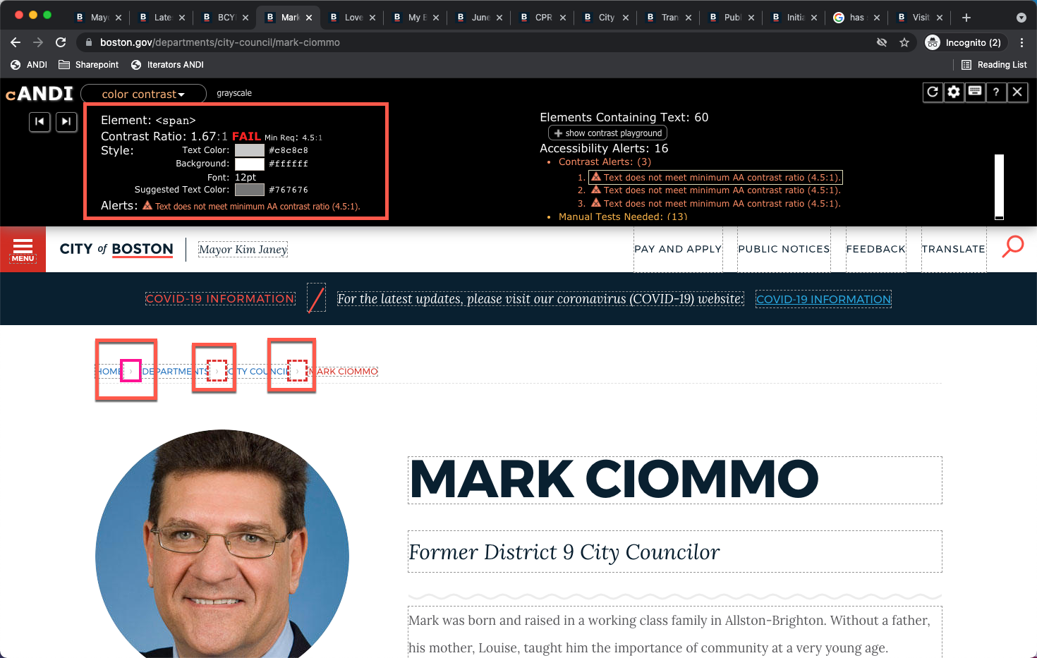 Color Contrast on several pages · Issue #210 · CityOfBoston/Iterators · GitHub