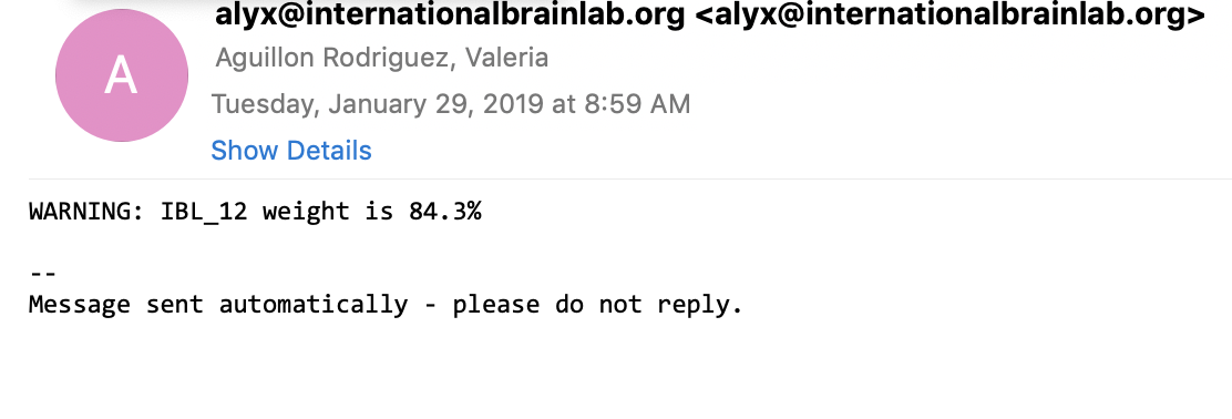 weight warning email time stamps · Issue #509 · cortex-lab/alyx · GitHub
