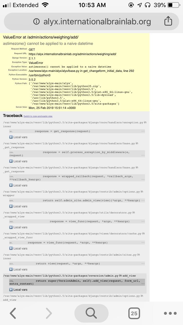 UnknownTimeZoneError CA · Issue #523 · cortex-lab/alyx · GitHub
