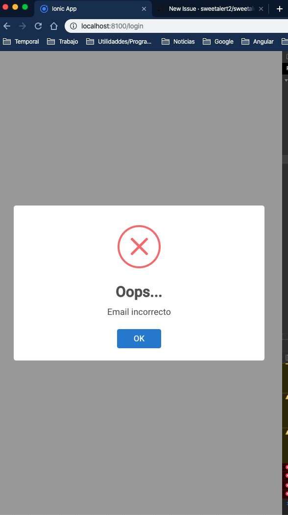 In ionic show a grey background color · Issue #1770 · sweetalert2 ...