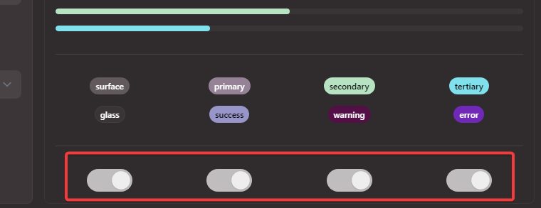 Switchs don't change color in Theme Generator · Issue #960 ...