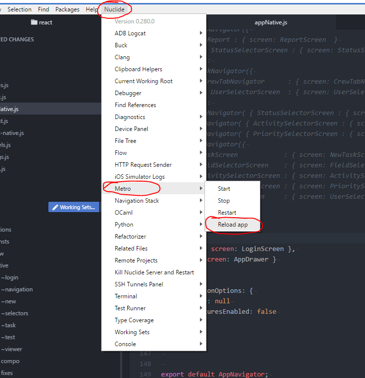 Key-shortcut for "Nuclide/Metro/Reload App" action · Issue #1456 · facebookarchive/nuclide · GitHub