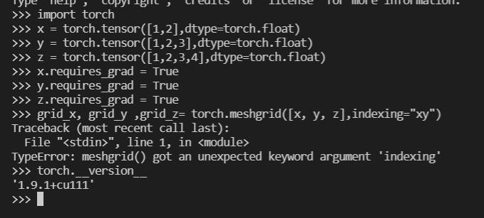 meshgrid index params · Issue #68971 · pytorch/pytorch · GitHub