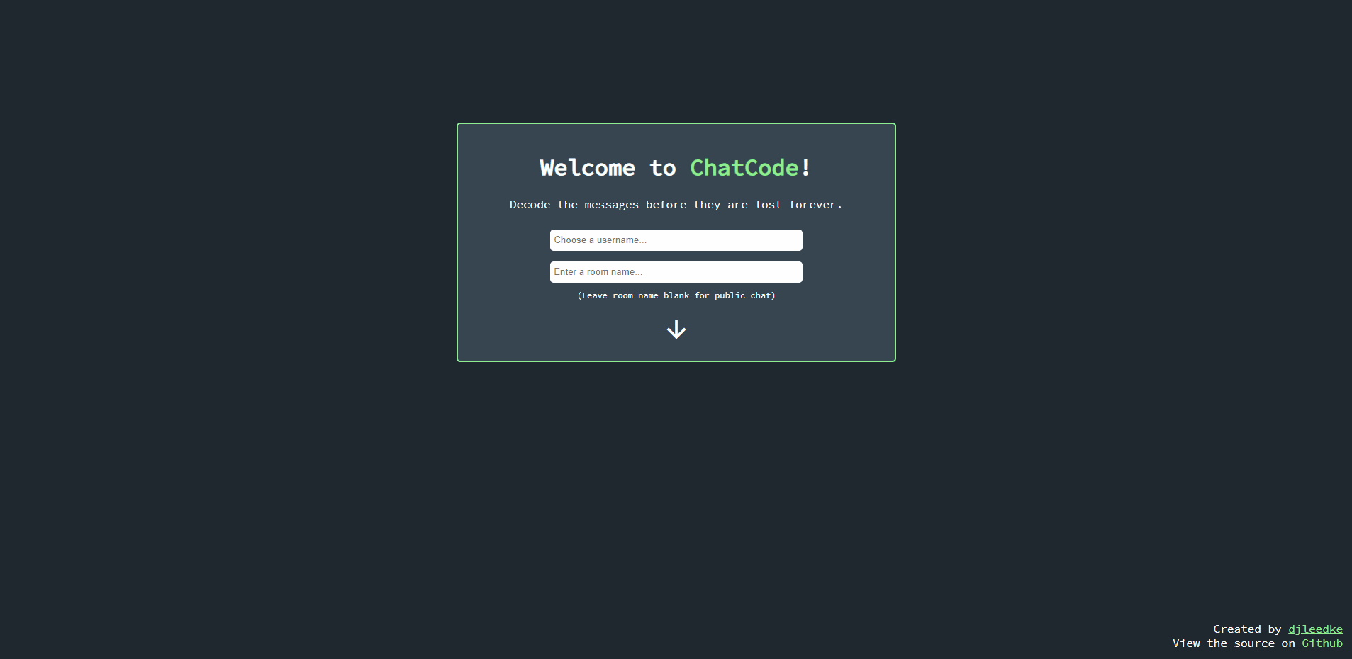 GitHub Djleedke chat code A App That Utilizes SocketIO To Allow