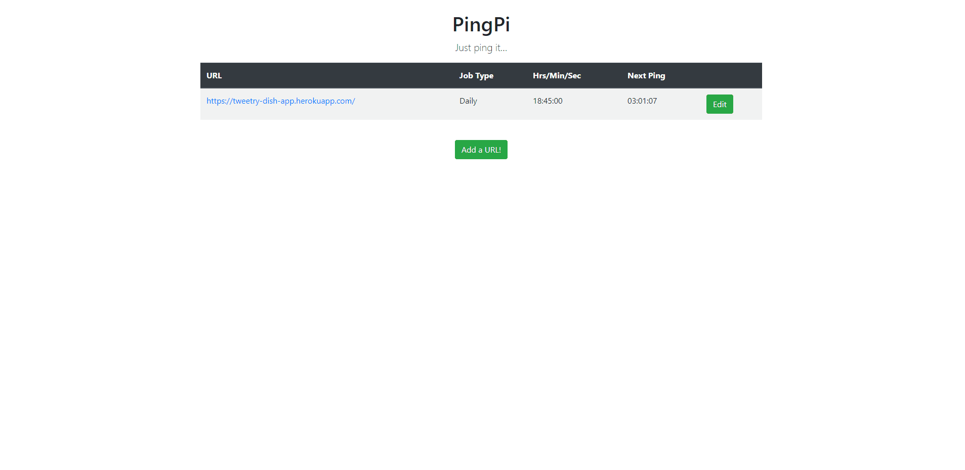 GitHub - djleedke/ping-pi: A small web application designed to run on a ...